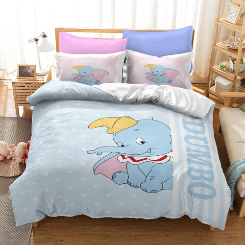 (Style 03, Super King (220X260CM)/3PCS) Dumbo Bedding Single Double ...