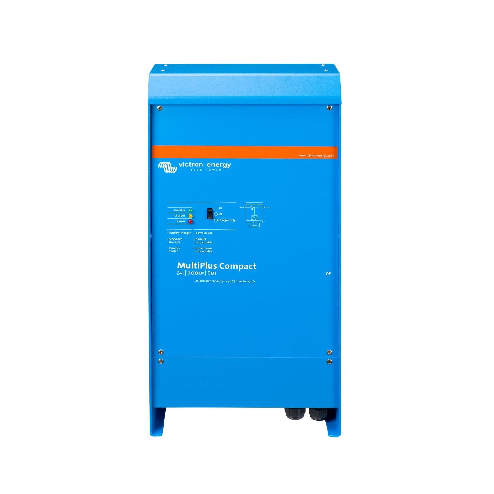 MultiPlus 2000VA 24-230V Pure Sine Wave Inverter 50amp Charger Compact ...