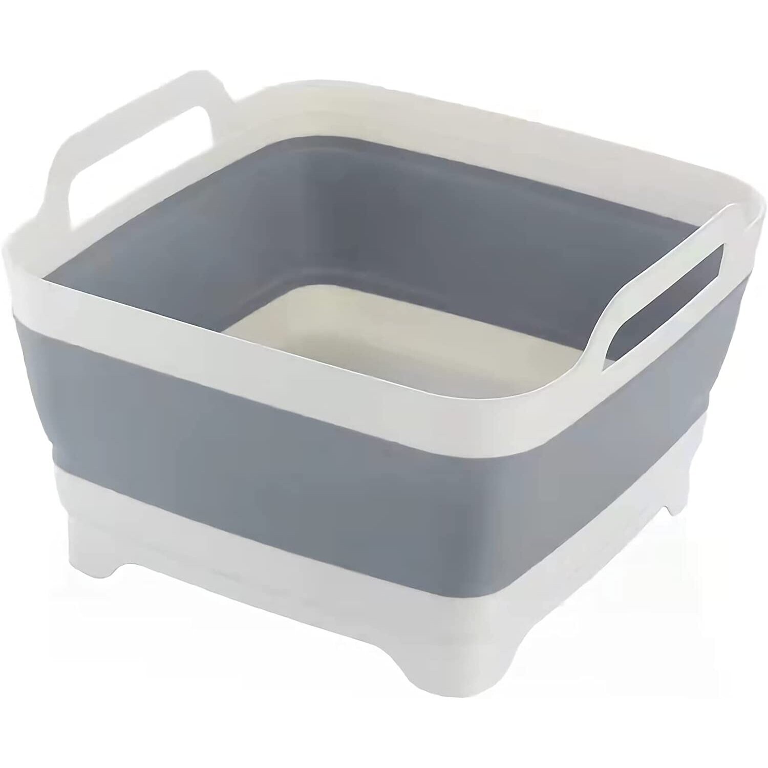 Dish Basin Collapsible with Drain Plug Portable Wash Basin Foldable ...