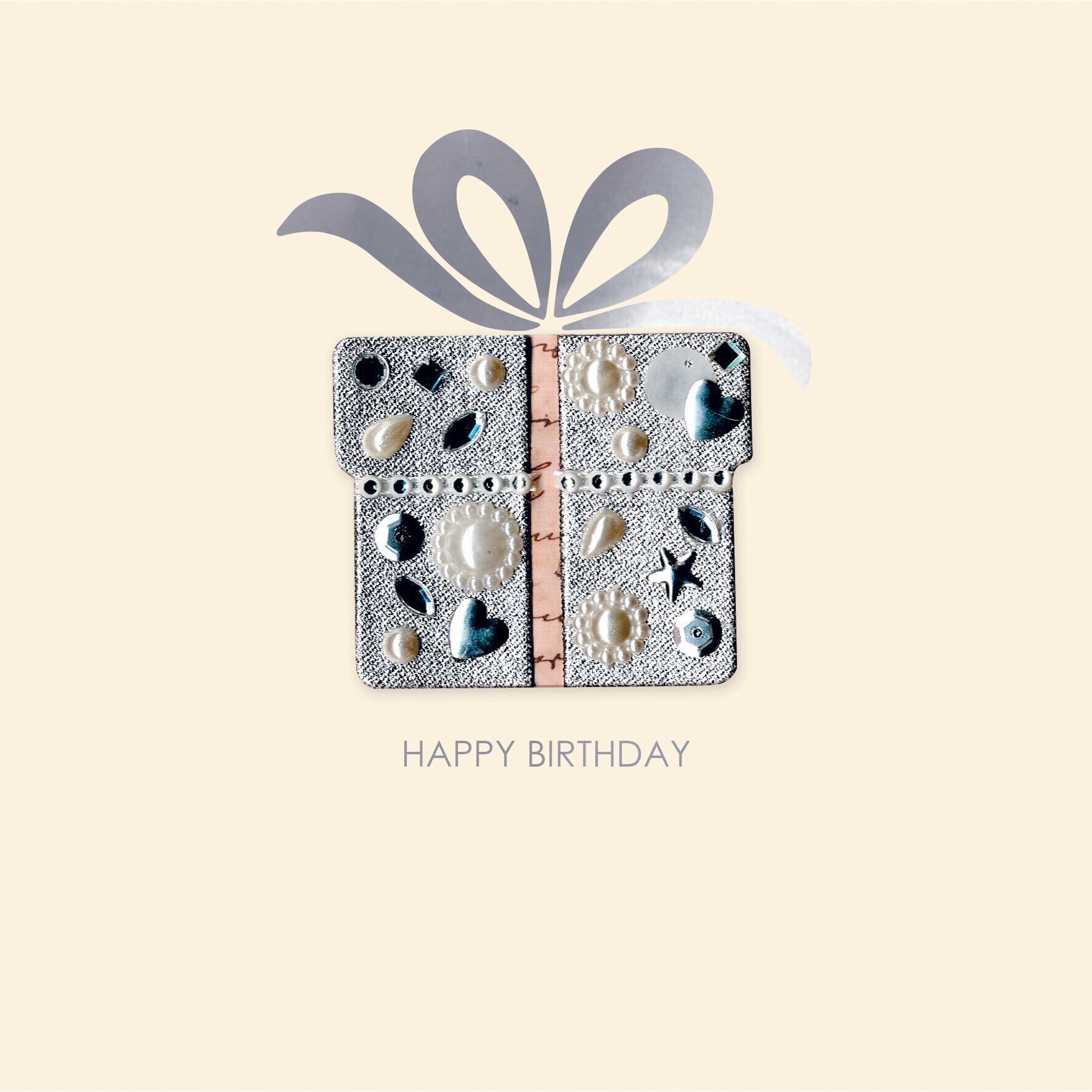 Jewelled Handmade Embellished Present Birthday Card Luxury Greeting ...