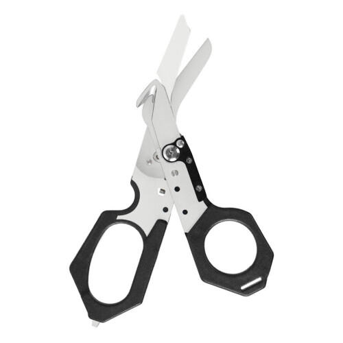 6-in-1 Multifunctional Folding Scissors with Strap Cutter Paratrooper ...