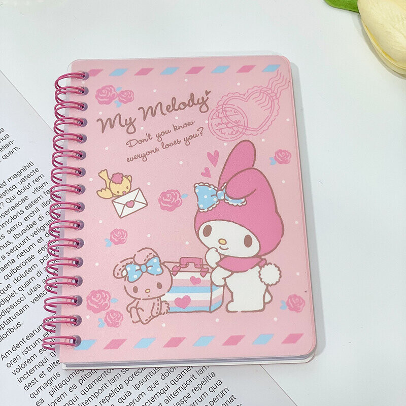 (MLD) Date Kuromi A6 Book Notebook Sanrio Book Office Notepad Spiral ...