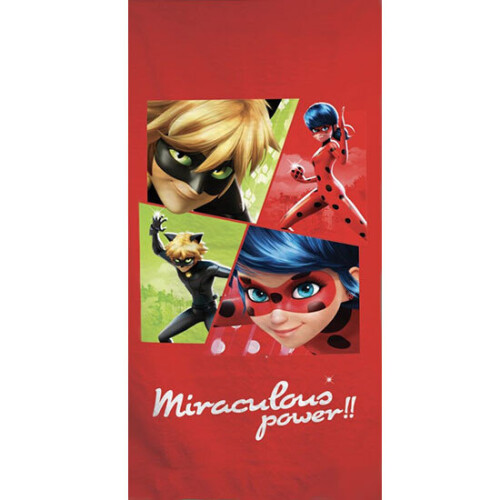 Zag Miraculous Ladybug Bath Beach Pool Towel 140 x 70 cm Fast Dry on OnBuy