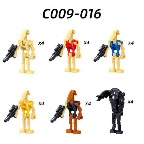 24 Piece Battle Droids with Weapons Set Mini Figures Building Blocks ...