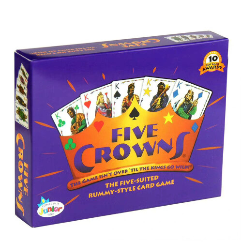 Five Crowns Card Game The Five-Suited Rummy-Style Party Board Games on ...