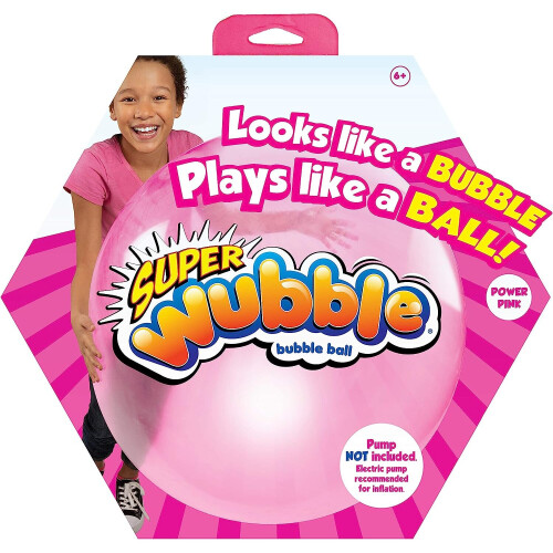 Wubble Super Bubble Ball - Pink | Looks Like a Bubble, Plays Like a ...