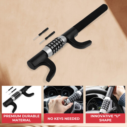 GADLANE Combination Steering Wheel Lock on OnBuy