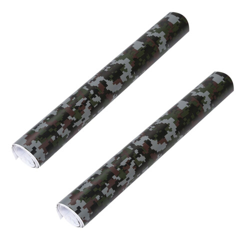 2 Roll Camo Car Sticker Carbon Fiber Motorcycle PVC Vinyl Sticker CAMO ...
