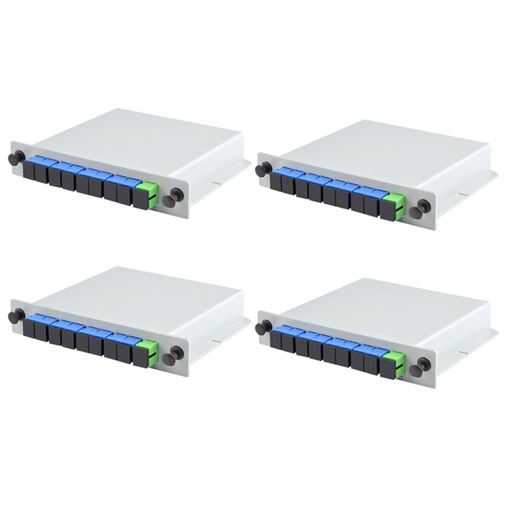 4X Fiber Optic Plc Splitter 1 x 8 Insertion Outdoor Electrical Splitter ...