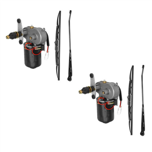 3 Set DC12V 30W Universal UTV Electric Windshield Wiper Motor Kit Wiper ...