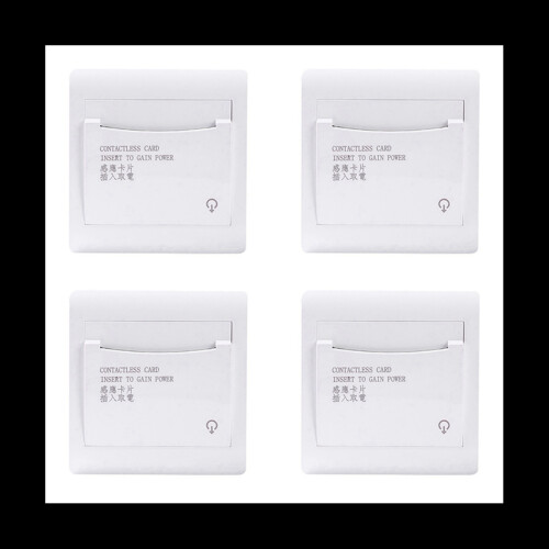 4X with 12 Card Hotel House Guest Room Wall Reader Switch 40A Energy ...
