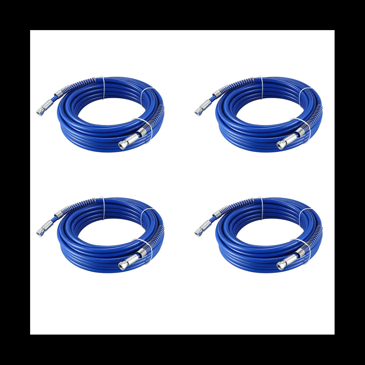 4X 15M Spray Hose Airless Paint Hose 1/4 Inch Airless Sprayer 3600 PSI ...