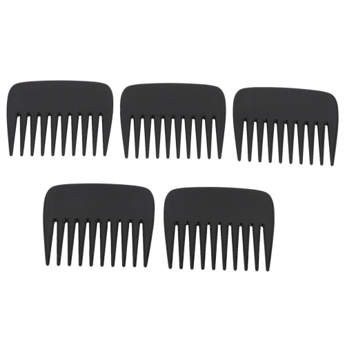5Pcs Pocket Plastic Comb Super Wide Tooth Combs No Static Beard Comb ...