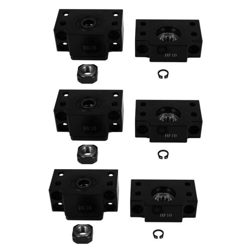 Ball Screw Support Set Includes 3x Bk10 And 3x Bf10 For Sfu1204 Ball ...