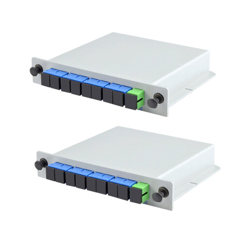 2X Fiber Optic Plc Splitter 1 x 8 Insertion Outdoor Electrical Splitter ...