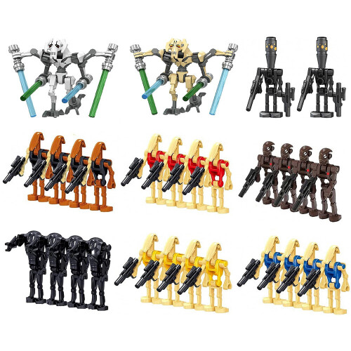 28 Pcs Star Wars Series Mini Action Figure Assembling Building Block ...