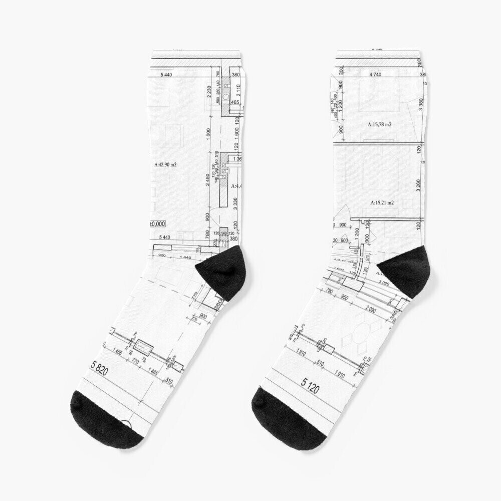 Dress Socks Detailed architectural private house floor plan, apartment ...
