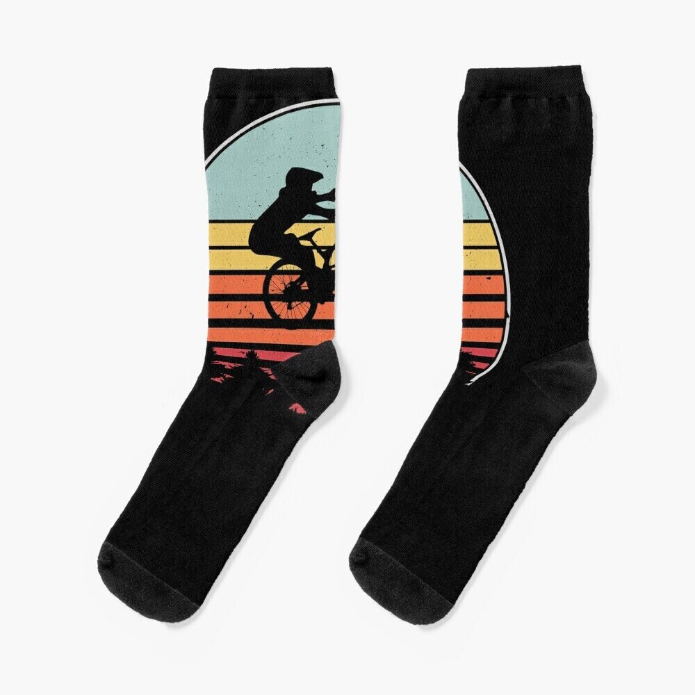 Dress Socks Mountain Bike Vintage Down Hill Biking Gift Novelty Fancy ...