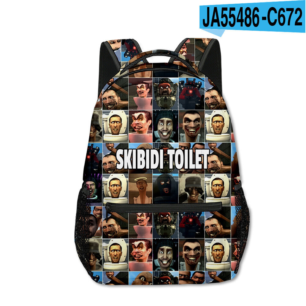 (#15) Skibidi Toilet Backpack Schoolbag Large Capacity on OnBuy