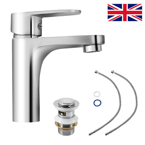 Modern Waterfall Bathroom Tap Basin Sink Mono Mixer Chrome On Onbuy