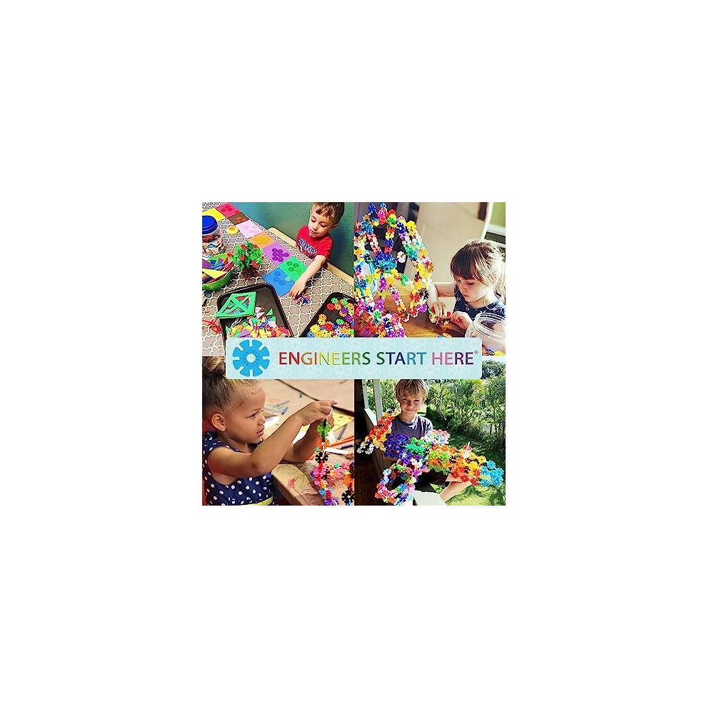 Brain Flakes Creative Building Toy, 500 Interlocking Plastic Discs with ...