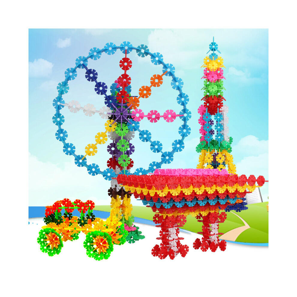 Brain Flakes Creative Building Toy, 500 Interlocking Plastic Discs with ...