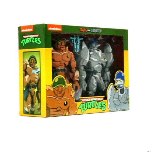 Tmnt Cartoon Tragg and Grannitor 7 Inch Scale Action Figure 2-pack ...