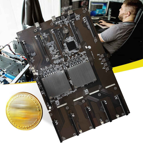 X79 BTC Mining Motherboard 10XPCIE 8X GPU Slot LGA 2011 DDR3 MSATA SATA ...