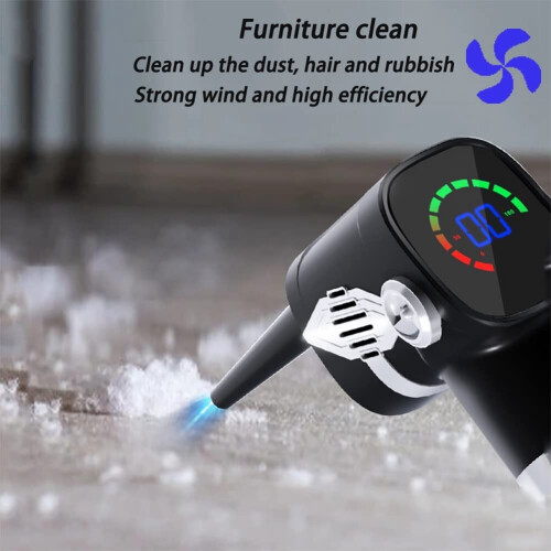 Compressed Air Duster Powerful 40000 RPM Cleaning Dust 6000MAh Air ...