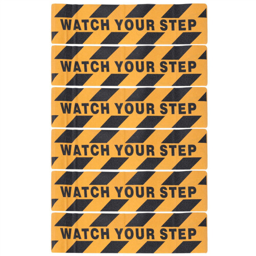6PCS Watch Your Step Floor Decal Sticker Premium Self-Adhesive Vinyl ...