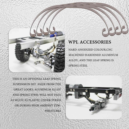 Steel Leaf Spring Suspension Set For Wpl Henglong B14 B16 B24 B36 Ural ...
