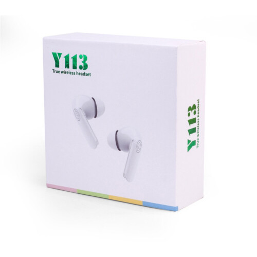 (a-white-with box) Y113 TWS Wireless Bluetooth Headphones Hi-Fi ...