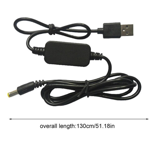 (a-12V) DC 5V To 12V USB Cable Boost Converter Step Up Cord For Router Power Cord Plug Connector ...
