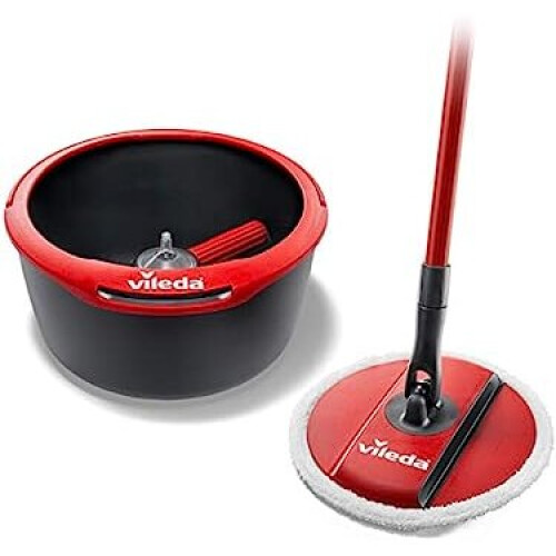 Vileda Spin and Clean Floor Mop and Bucket Set, Spin Mop for Cleaning ...