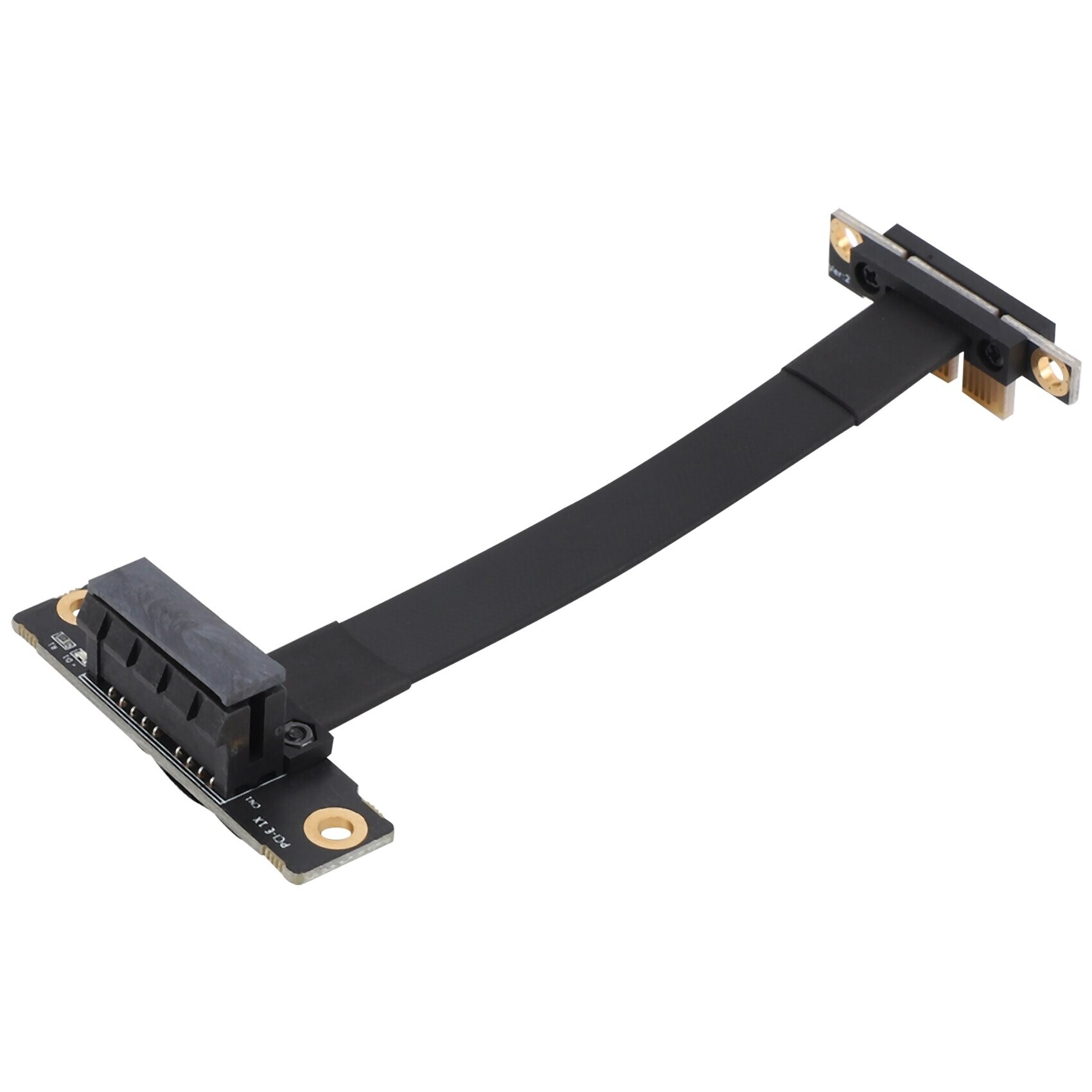 PCIE X1 Riser Cable Dual Right Angle PCIe 3.0 X1 to X1 Extension Cable ...