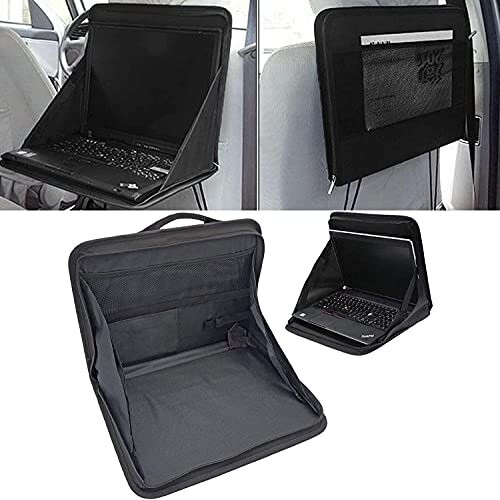 Car Laptop Holder, Car Backseat Organiser, Stand Bag Tray Mount Back ...
