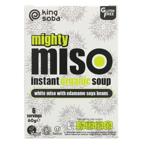 King Soba Miso Soup Edamame Soya Bean 60g ( pack of 10 ) on OnBuy