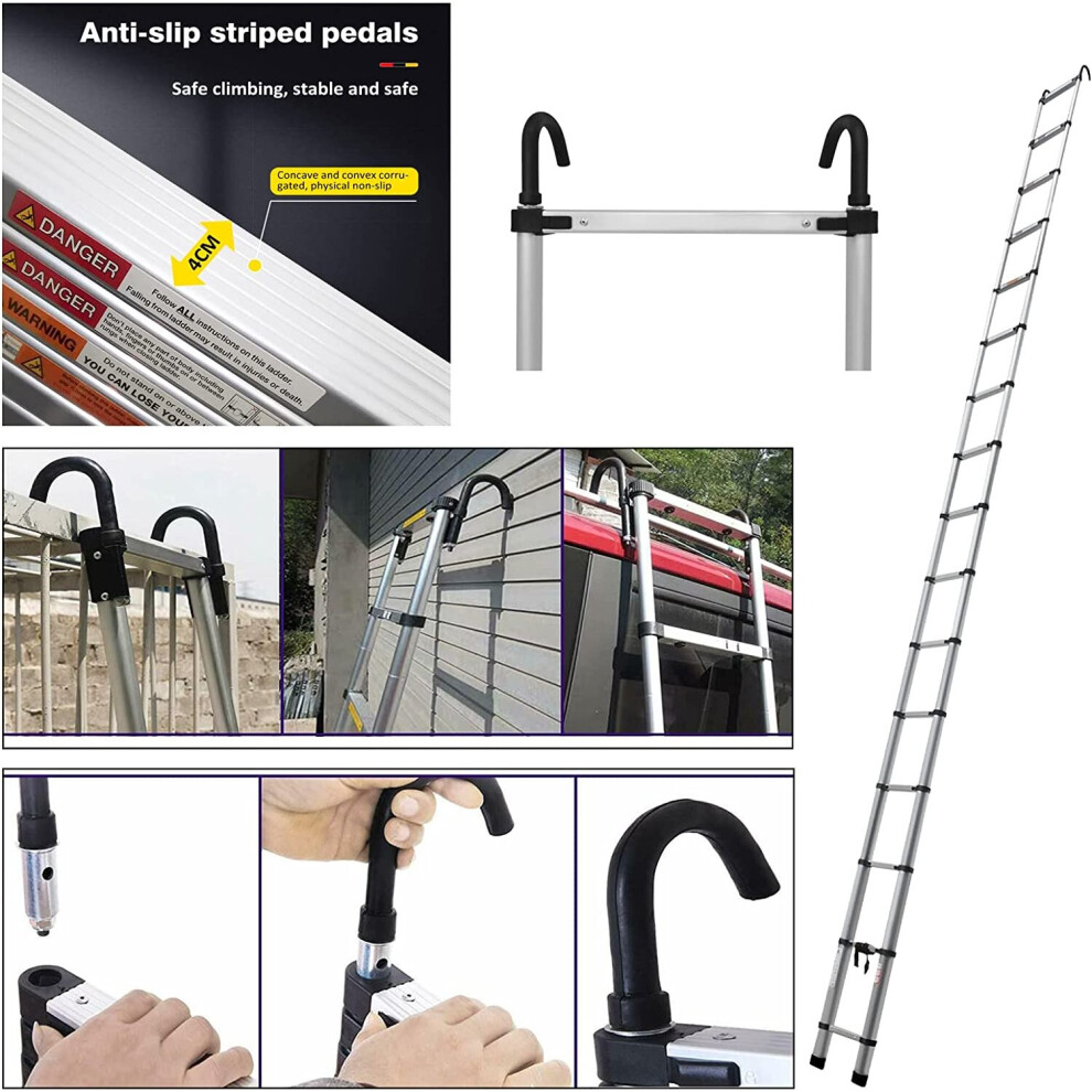 Telescopic Ladder EN131 5M(2.5M+2.5M) A-Type With Extension Ladder