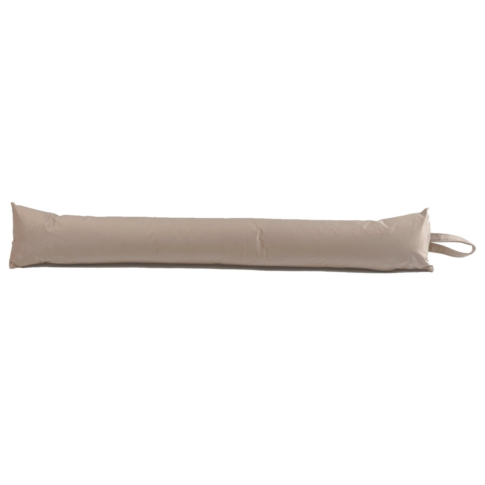 (Beige, 4ft) Velvet Draught Excluder Plush Soft Extra Long Door Draft ...