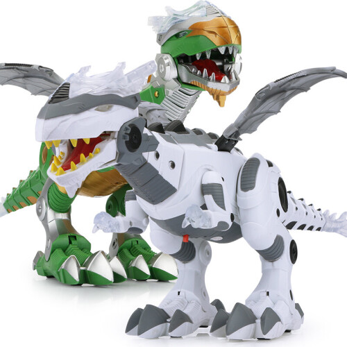 Spray Electric Dinosaur Walking Dinosaur Fire Breathing Water Spray ...