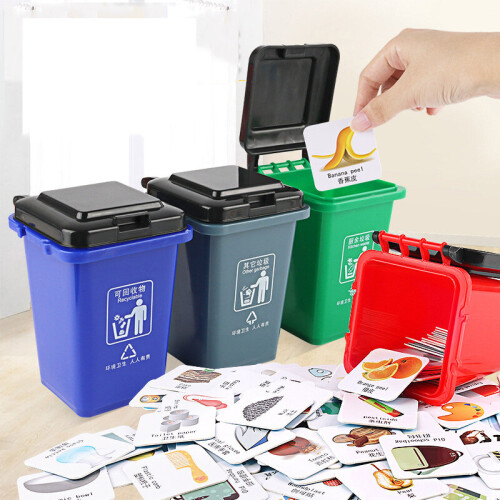 Trash Bin Classification Toy Early Education Garbage Classification ...