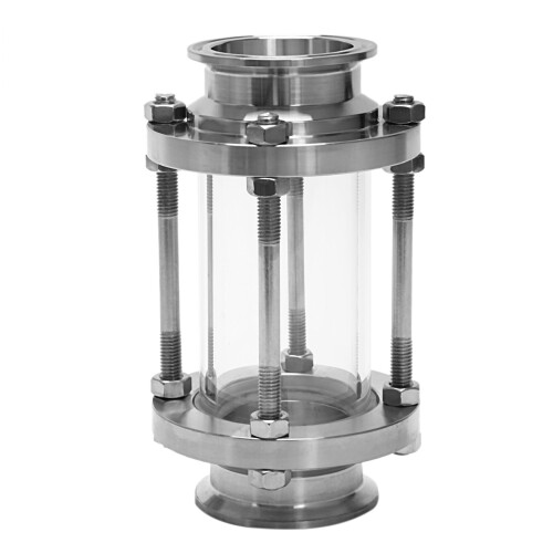 2X In-Line Sight Glass with Clamp End,Flow Sanitary Straight Sight ...