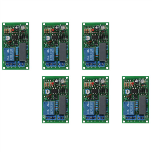 6X 220V Relay Board, Power On, Time Delay, Circuit Module, Corridor Switch, Stair Light, D1B5 on ...