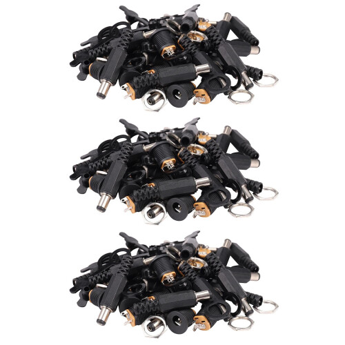 45 Sets 5.5X2.1mm DC Power Connector Male Female Dc Socket + Short Plug ...
