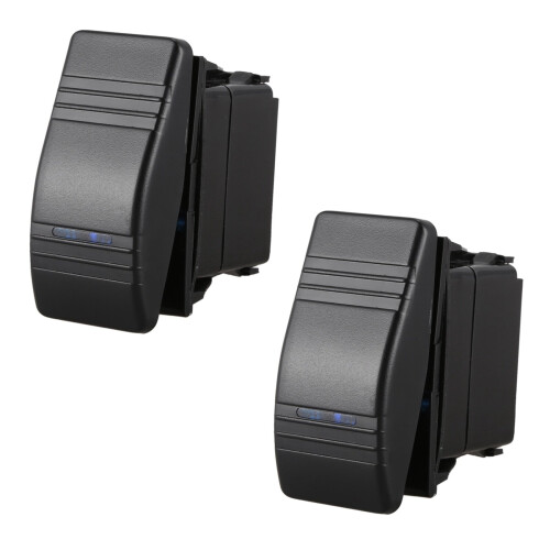 2X 12V 20A Car Boat Rocker LED Light Illuminated SPST ON-OFF Switch ...