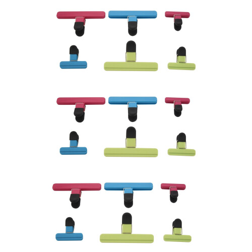 9X Chip Bag Clips Food Clips Plastic Heavy Duty Air Tight Seal Grip ...