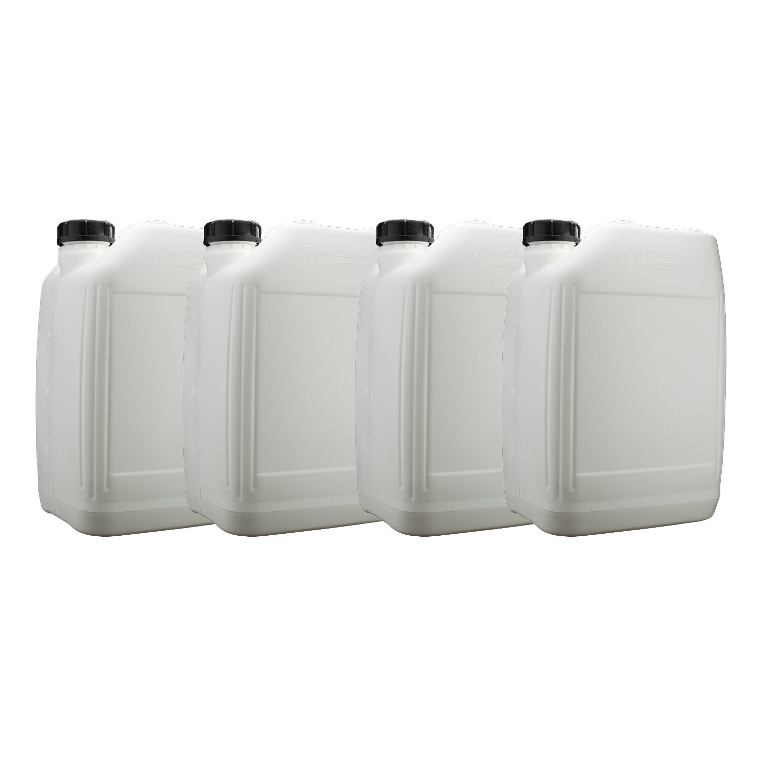 4 x Heavy Duty 20 Litre Anti Glug Ecovent Jerry Can Plastic Water Tank ...