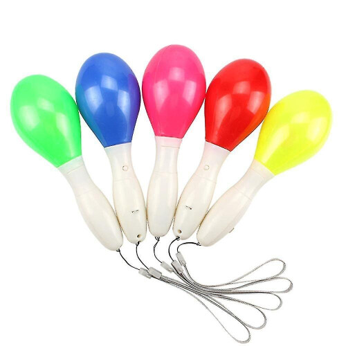 Led Maracas Rattles Shaker Musical Party Light Up Neon Toys on OnBuy