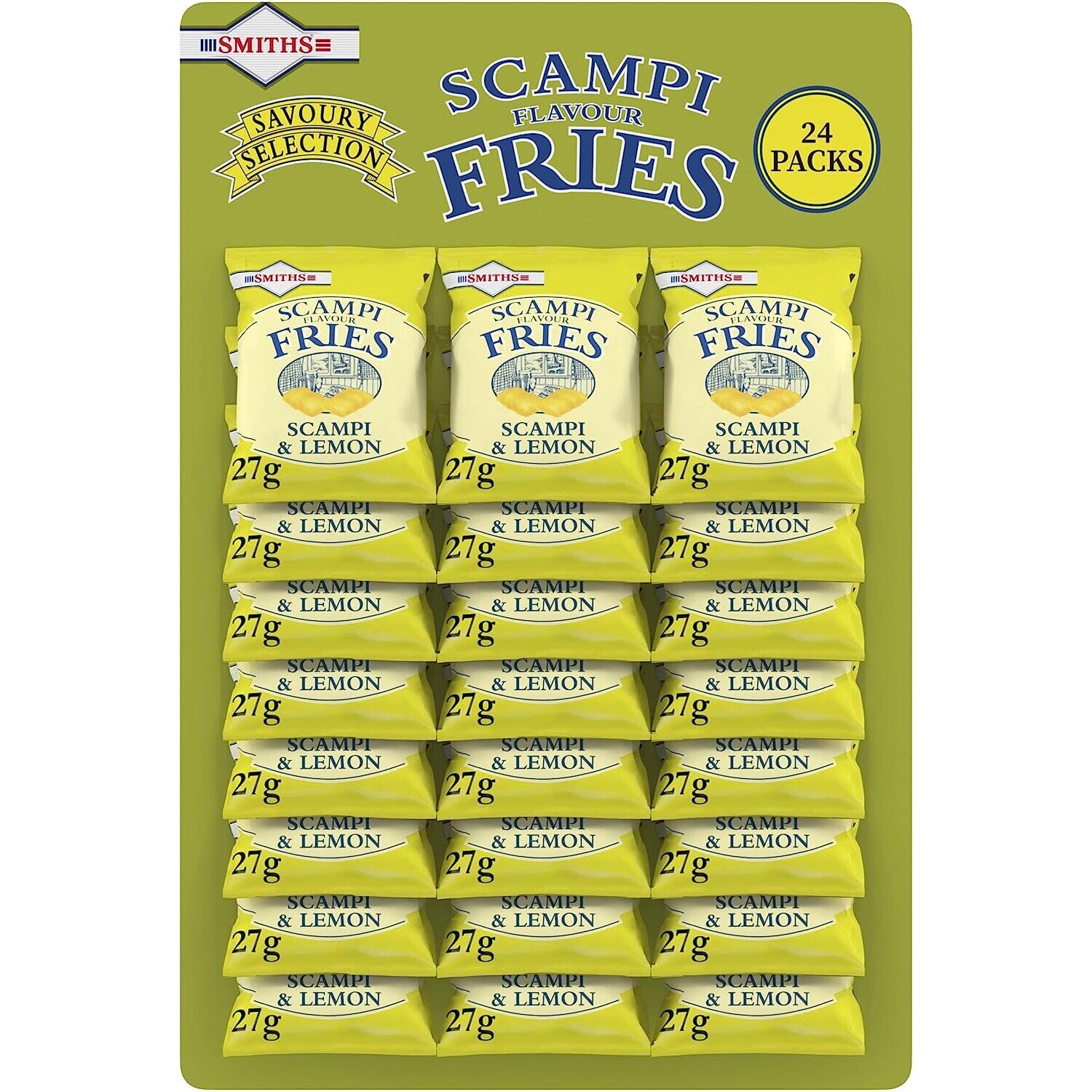 Smith's Savoury Selection Scampi & Lemon Fries 27g (Sheet of 24 Bags) on OnBuy