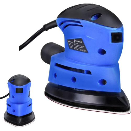 Detail Sander, 130W Electric Detail Mouse Sander Random Orbital Sander ...